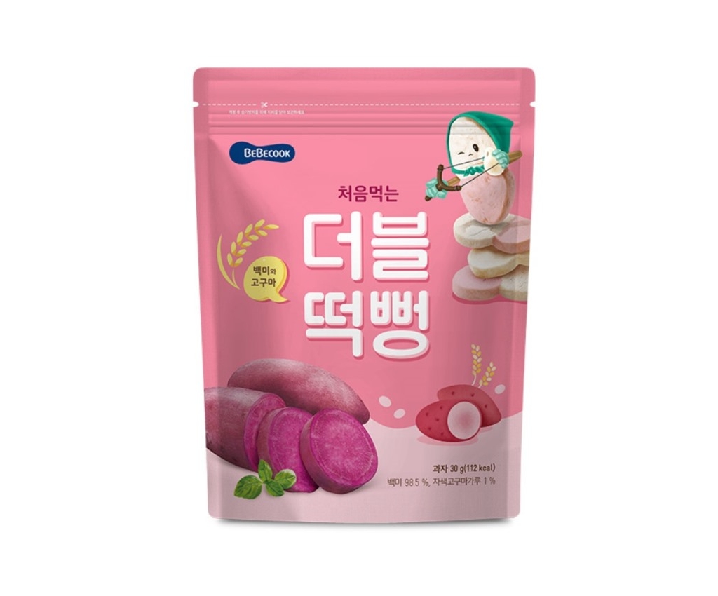 Color Rice Rusk (Purple Sweet Potato) 30g(Suitable for 5 months or ...